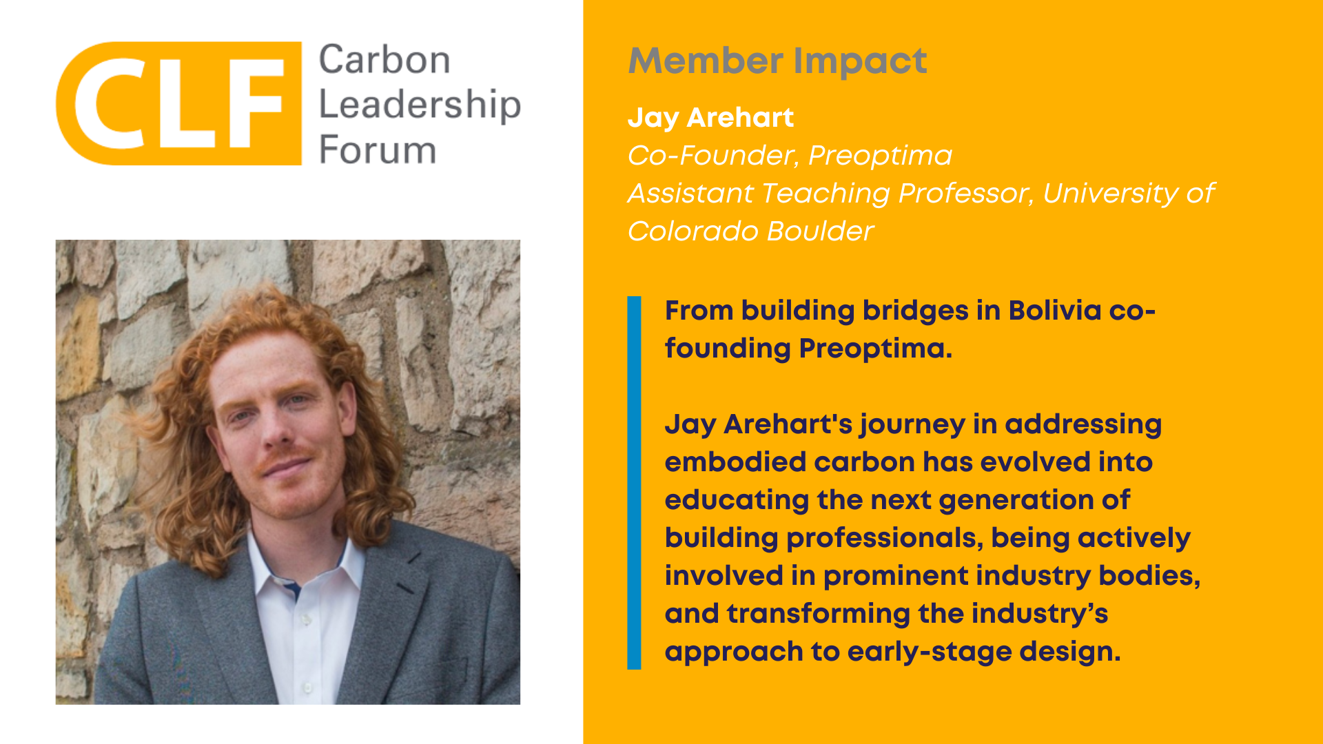 CLF Member Impact - Jay Arehart